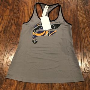 Fabletics | Tops | Fabletics Gray Tank Top W Purpleorange Logo | Poshmark